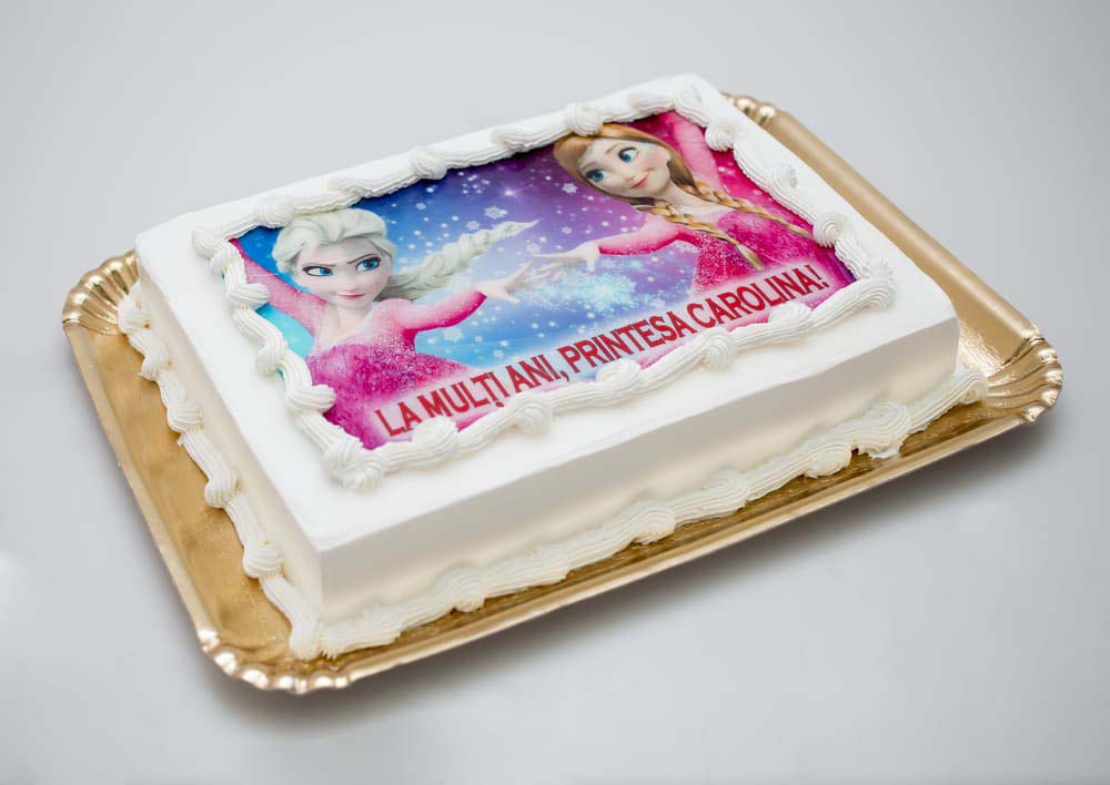 Tort Printat Frozen | Dulcinella - Torturi La Comandă, Ciocolată, Candy Bar